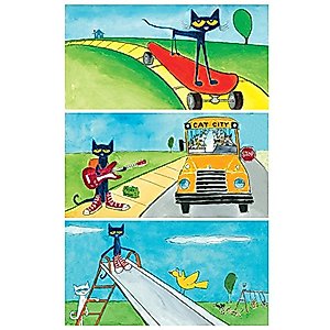 Educational Insights The Original Pete the Cat Decorative Light Filters 3-Pack, Reduce Glare & Flicker, Easy Setup for Office, Hospitals, Home & Classrooms
