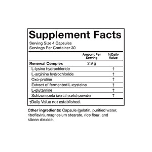 Serovital Renewal Complex, Serovital - Renewal Supplements - Female Critical Peptide Support - Revitalizer for Women, 120 Capsules (Pack of 1)