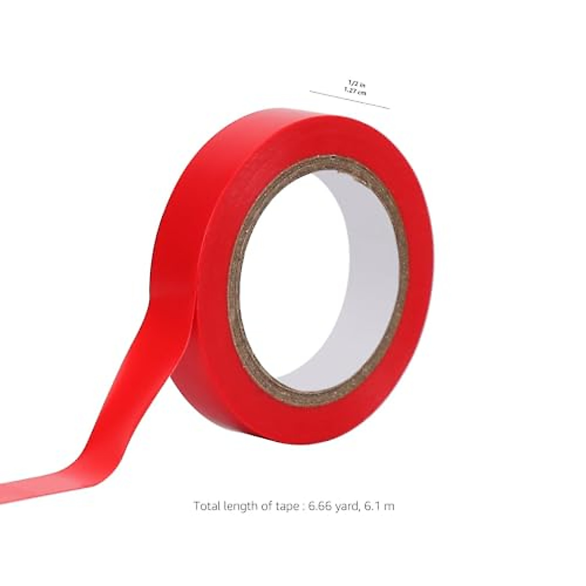 Amazon Basics Electrical Tape, 1/2-inch by 6.66 yard, Multi-Color, 10-Pack, Great for General Home&DIY, Automotive, Electrical, Labeling and Craft Project