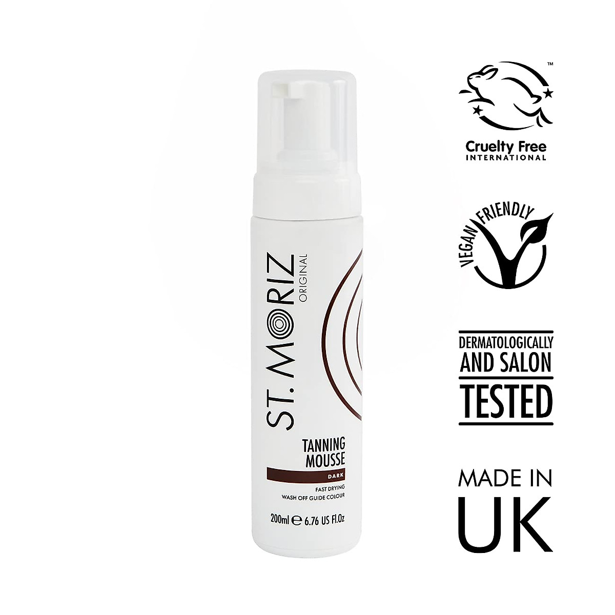 St Moriz Self Tan Range Instant Self Tanning Mousse Dark 6.76oz (200ml)