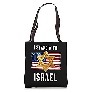 I Stand With Israel, Israel palestine confli, Support Israel Tote Bag