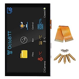 BIGTREETECH PITFT50 V2.1 5 inch Touchscreen Monitor for Raspberry-Pi 4/3B/A/A+/B/B+/2B+/3B/3B+/4B, BTT Pi 2/CB2 Run Klipper Touch Screen, IPS DSI LCD Display 800x480, Capacitive 5 Point Touch