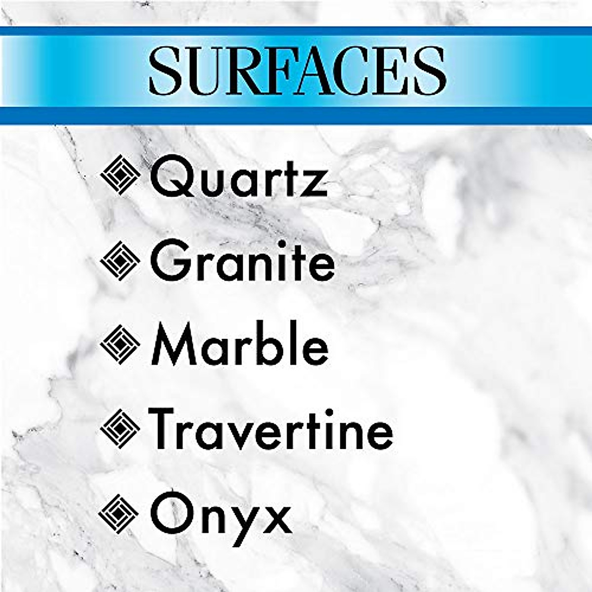 Stone Care International Quartz Cleaner and Polish - 24 Ounce with Microfiber Cloth - Clean and Shine Your Quartz Countertops Islands and Stone Surfaces with UV Protection