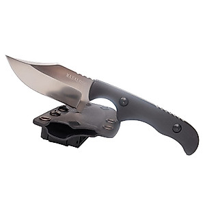 MASALONG kni232 EDC 9Cr14MOV Hard Stainless Steel knife Camping Fixed-Blade Knives (Butcher Knife B)