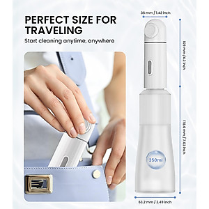 Portable Bidet for Travel, Rechargeable Electric Handheld Bidet Sprayer for Personal Hygiene and Postpartum Cleaning, 2 Modes | 350 ml