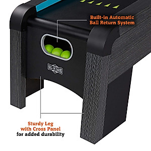 Hall of Games 108" Roll and Score with LED Lights and Electronic Scorer, Black/Blue, 9 Foot