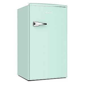 Avanti RMRS31X7G-IS Retro Mini Fridge for Home Office or Dorm, Manual Defrost and Adjustable Temperature, 3.1 Cu.Ft, Green