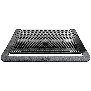 Cooler Master Notepal U2 Plus V2 Laptop Air Cooler, Dual 80mm Moveable Fans, Lightweight Aluminum Cooling Pad, Polyester Fiber Dacron and Aluminum Material, Supports up to 17” Laptop