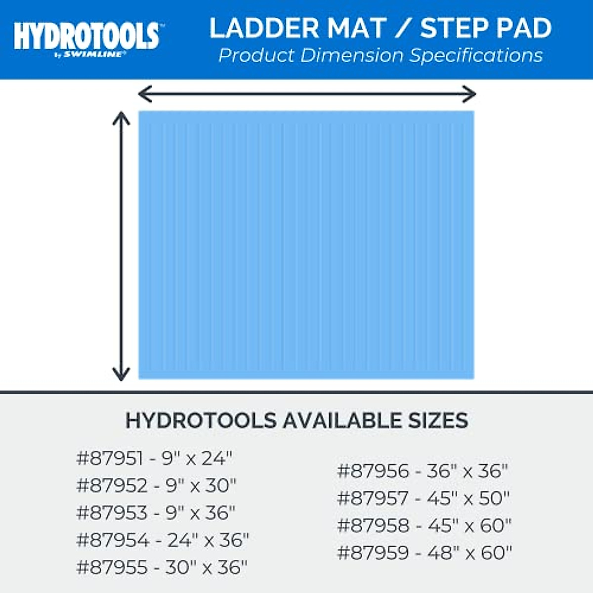 Hydrotools by Swimline Protective Ladder Mat / Pool Step Pad (36'' X 36'')