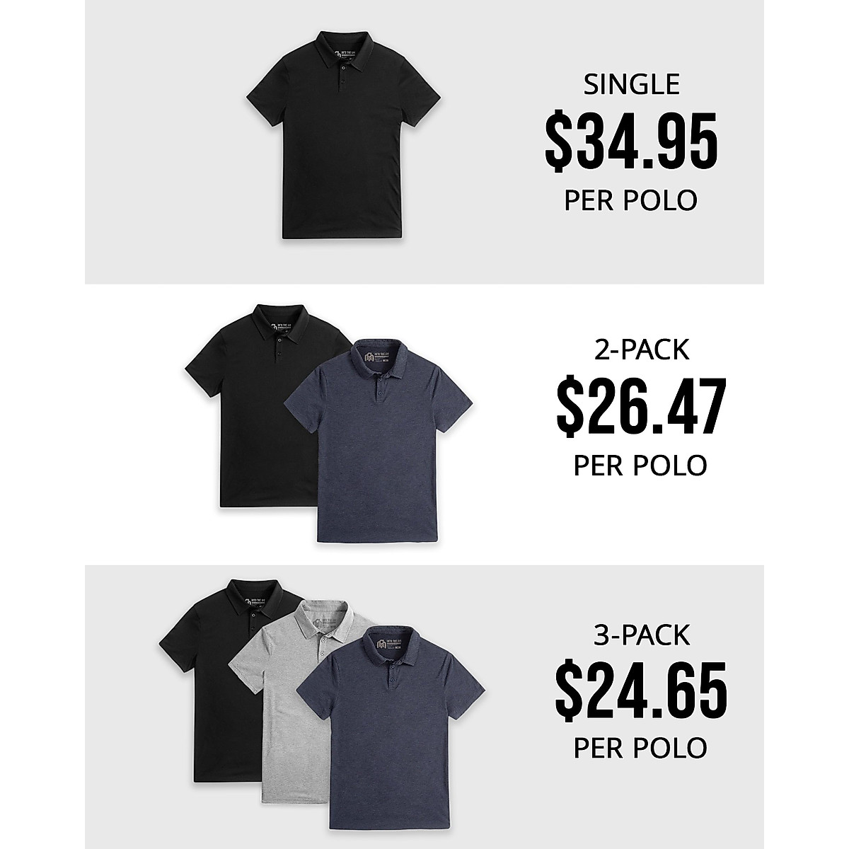 INTO THE AM Essential Polo Shirts for Men - Modern Fit Collared Shirt Men Fitted Short Sleeve Classic Golf Collar Shirts (Olive Green, 3X-Large)