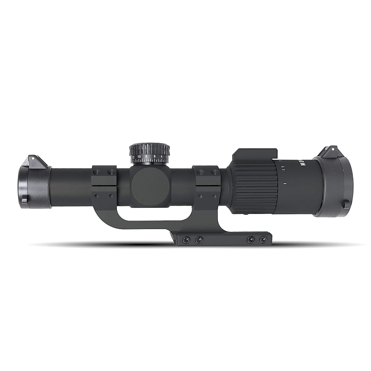 Monstrum Alpha Series 1-6x24 First Focal Plane FFP Rifle Scope | ZR300 H-Series Offset Scope Mount | Bundle