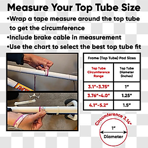 Textured Nylon Solid Color BMX Pad Sets by Flite Black 1" top Tube Diameter