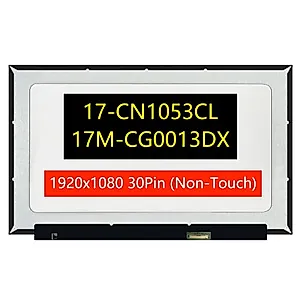 TTFTcenter Screen Replacement for HP 17-CN1053CL 4S324UA / Envy 17M-CG0013DX 9XM78UA LCD Screen 17.3 inch, FHD 1920x1080 30Pin, Laptop Display Panel with Tape