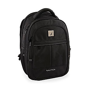 Nautica Ensign Business Backpack, Black, One Size