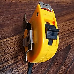 8PCS Small Metal Tape Measure Holder Clip Measuring Tape Belt Holder Occidental Measure Holster with Rivets for Drill Leather Pocket Tool, Bronze