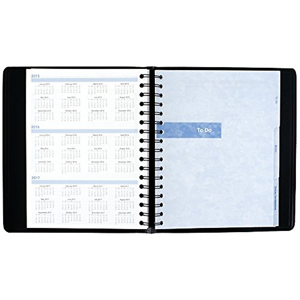 AT-A-GLANCE The Action Planner Daily Appointment Book 2015, Wirebound, 6.88 x 8.75 Inch Page Size, Black (70-EP03-05)