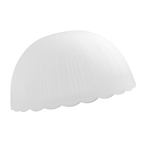 EXQUIMEUBLE 1PC glass lampshade table lamp shades bedside lamp shades clip on lamp shade small lamp shades glass light shade replacement glass light cover stand e27 white floor lamp rural