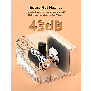 Window Air Conditioner, 8,000 BTU AC Unit for Room Window-Mounted AC with 4 Fan Speeds 5 Modes 24-Hour On/Off Timer Quiet Sleep Mode Remote Control AC Cooler up to 350 sq. ft