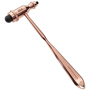 MDF Instruments, Rose Gold Tromner Neurological Reflex Hammer with Pointed Tip Handle for Cutaneous and Superficial Responses - Free-Parts-for-Life (MDF555) (Rose Gold/Black)