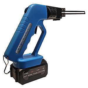 Hot Wire Foam Facotry Cordless Industrial Hot Knife Foam Cutter Kit, Battery Powered, 40+ Min Runtime, 6-Inch Blade, Routing Blade, Carrying Case