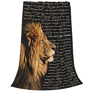 Christian Gifts Bible Verse Throw Blanket Religious Gifts for Women Men Soft Lightweight Flannel Blanket for Use in Bed, Sofa, Living Room and Travel 50"x40"