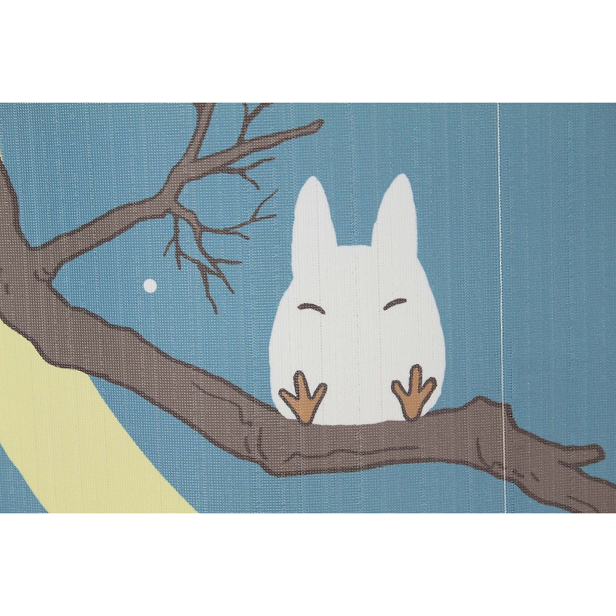 Studio Ghibli Totoro Noren Curtain Tapestry Winter Sky and Crescent Moon
