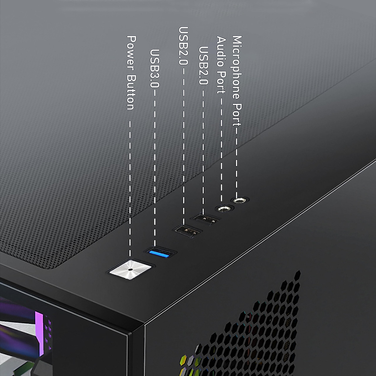 STGAubron Gaming Desktop PC,Intel Core i7-11700KF up to 5.0G,32G DDR4,2T SSD,GeForce RTX 3070 8G GDDR6,600M WiFi,BT 5.0,RGB Fan x 9,RGB Keyboard&Mouse,RGB Mouse Pad,W11H64