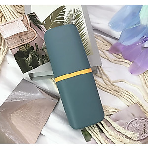 Travel Toothbrush Cup Case, Toothbrush Travel Container Portable Travel Toothbrush Holder Toothpaste Storage for School Camping Business Trip Bathroom