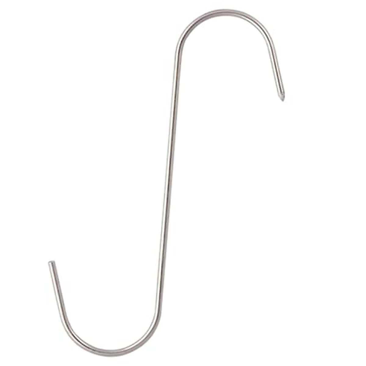 10Pcs 6 Inches Stainless Steel Butcher Hook, Stainless Steel Butcher Hooks for Meat Processing,s hooks Hanging Processing Butcher Hook（Silver thick 2.5 mm）