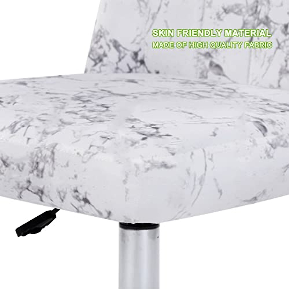 Geniqua Fabric Office Chair Adjustable Height Casters Computer Task Chair Swivel Home Office, Marble