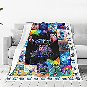 Ultra-Soft Micro Fleece Blanket Microfiber Throw Blankets for Couch Sofa Bed (60"X50")