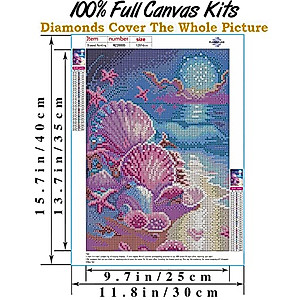 Pormipone Diamond Painting Kit for Adults,Diamond Art Kits,5D Diamond Painting Kit Full Drill Round for Wall Decor,Gift(12x16)
