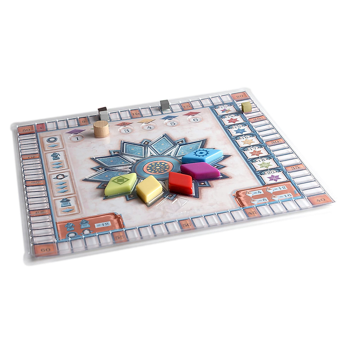 Azul Summer Pavilion Glazed Pavilion Board Game EXPANSION - Enhanced Player Boards, Tile-Placement Strategy Game for Kids and Adults, Ages 8+, 2-4 Players, 30-45 Min Playtime, Made by Plan B Games