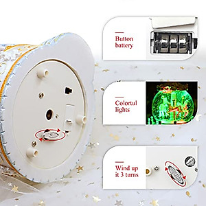 Carousel Horse Music Box Gifts - Merry Go Round Snow Globe for Girls Women Wife Mom Daughter Valentine Anniversary Christmas Birthday Present Play You are My Sunshine