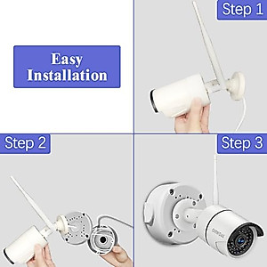 Universal Bullet Security Camera Junction Box Mount Bracket(8 Pack),Waterproof Aluminum Junction Box for IP Camera Electric Enclosure, Indoor/Outdoor Wall Ceiling Mount Hide Cable Junction Base Boxes