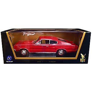 Road Signature 1966 Dodge Charger Red 1/18 Diecast Model Car