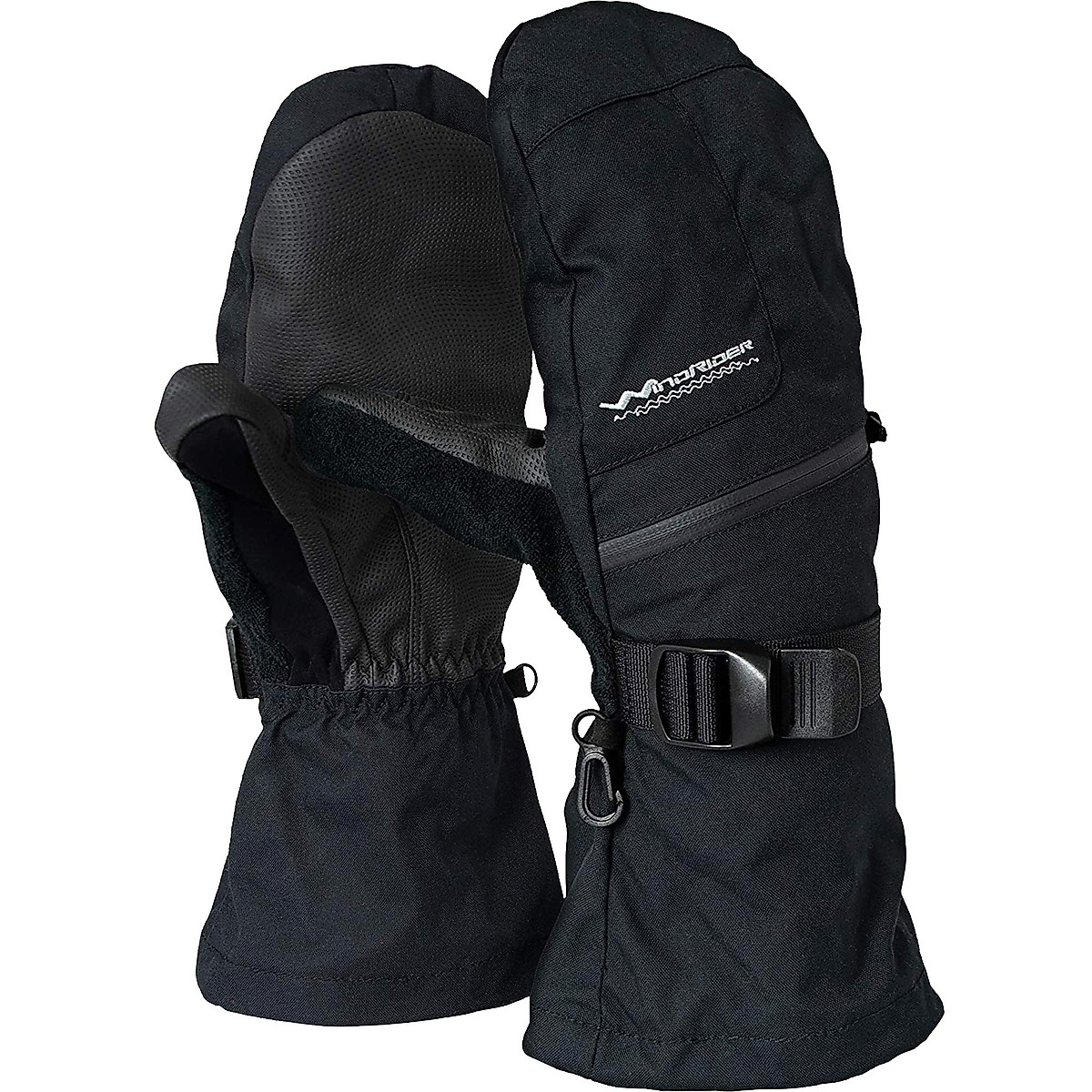 Rugged Waterproof Winter Mittens | Extra Long Gauntlets | Snowboard, Ski, Ice Fishing, Mittens | Medium Weight (XXL)