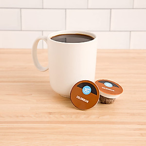Amazon Brand - Happy Belly Colombian Coffee Pods (Medium Roast), Compatible with K-Cup Brewer, 96 Count