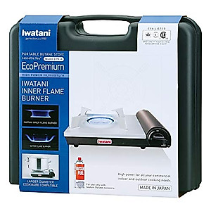 Iwatani America EPR Cassette Feu-EcoPremium Portable Butane Stove Cooktop, Black