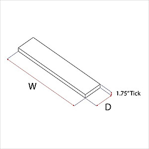 URBANDI, Rustic Floating Shelves, Set of 2, Hidden Bracket, Solid Wood, Heavy Duty, Wall Mounted Shelves, (Provincial, 36Wx12D)