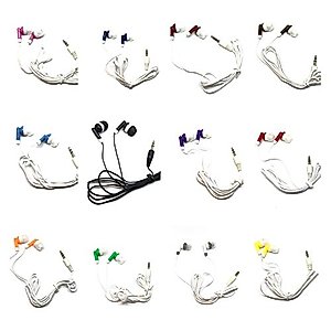 TFD Supplies Wholesale Bulk Earbuds Headphones 500 Pack for iPhone, Android, MP3 Player - Mixed Colors