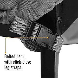 KHOMO GEAR Smoker Cover Waterproof Heavy Duty Square Smoker Protector - Grey, 17" Long x 20" Wide x 35.5" high