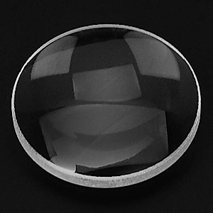 yangsense Double Convex Lens, 30mm Diameter Optical Glass Convex Lens, 2.5 X Magnifying Factor for DIY Magnifying Lens Physical Optics Experiment Lens Physics Classrooms