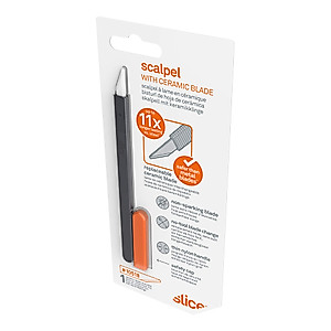 Slice Scalpel, 1 Pack, Black with Orange