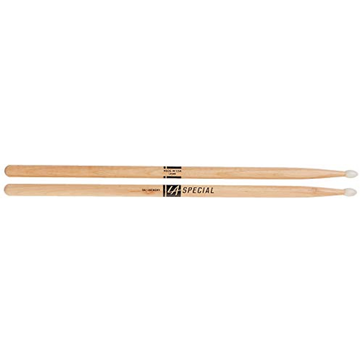 promark LA Specials - 5A Drumsticks - Drum Sticks Set for Acoustic Drums or Electronic Drums - Oval Nylon Tip - Hickory Drum Sticks - Consistent Weight and Pitch - Made in the USA - 3 Pairs