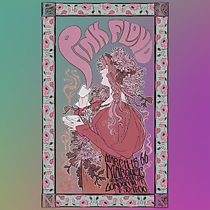 Pink Floyd Marquee Concert London 1966 Poster Men's and Women's T-Shirt (Black, Small)