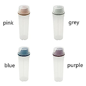 EFLYERA Sealed Cans Organizer Pasta Storage Grain Storage Box Noodles Bottle Transparent Containers Spaghetti Crisper(blue)