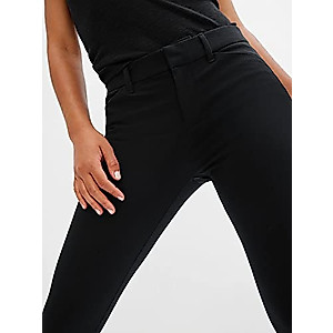 GAP Womens Skinny Ankle in Bi-Stretch Pants, True Black V2, 10 Short US
