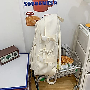 Kawaii Backpack Cute Ita Bag Large School Pink Ita Backpack for Pin Display Women Girl (Black)