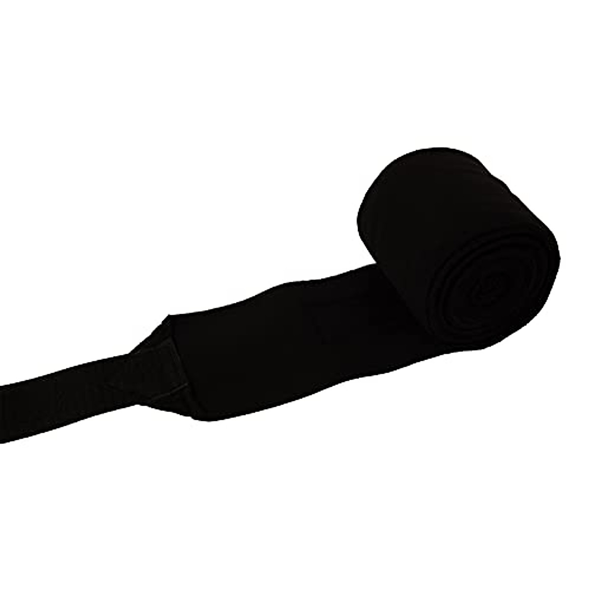 Huntley Equestrian Polo Wraps for Horses: Protective Leg Support Bandage for Training, Exercising, Turnout- 4 Wraps (Black)